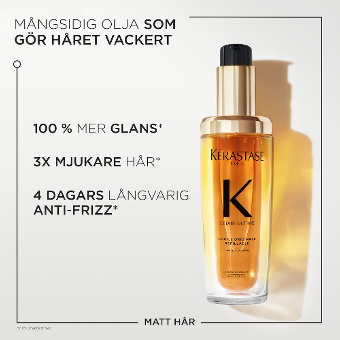 L’HUILE ORIGINALE PÅFYLLNINGSBAR HÅROLJA / Elixir Ultime